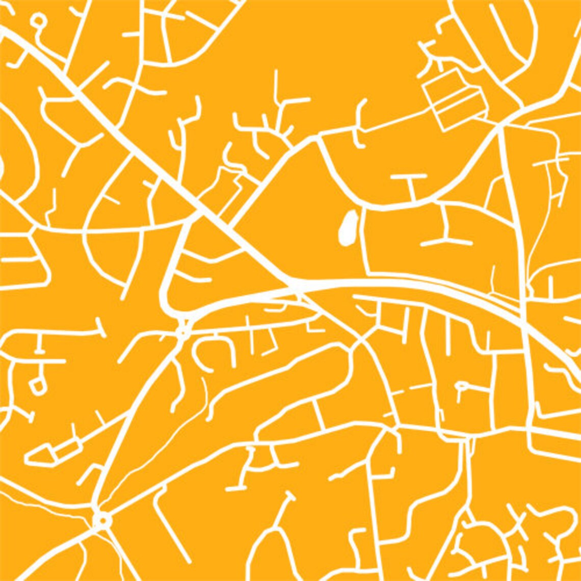 East Grinstead Map Print UK Wall Art England Poster - Etsy