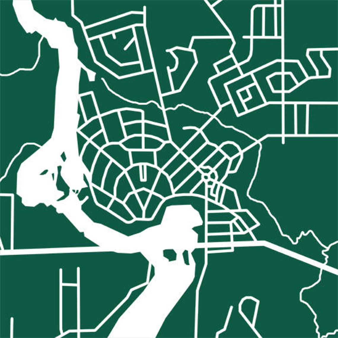 Kapuskasing Cochrane District Ontario Map Print - Etsy