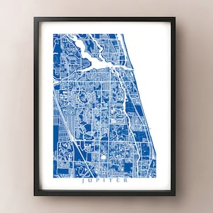Jupiter, FL Map Print - Florida Poster - Etsy