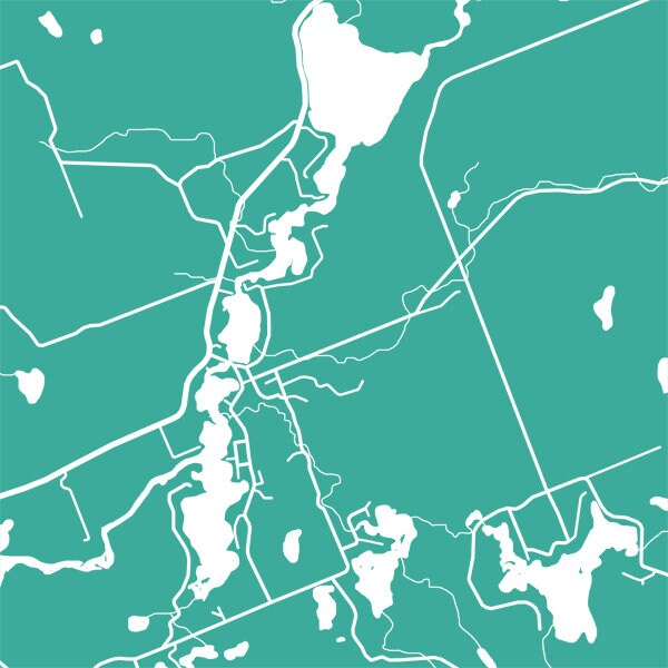 Buy Kearney ON Map Print Parry Sound District Ontario Art Online in ...