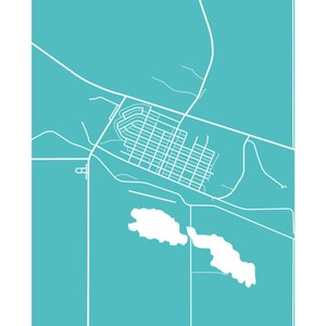 Biggar, SK Map Print - Saskatchewan Poster - Etsy