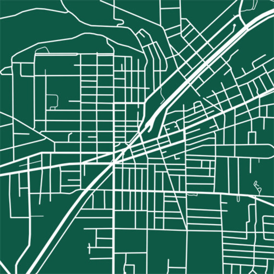 Lockport Map Print New York Poster - Etsy