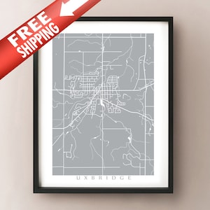 Uxbridge Map Print - Etsy