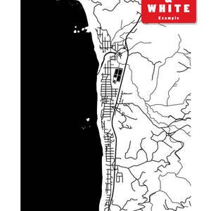 Cannon Beach Map Print - Oregon Art Poster - Etsy