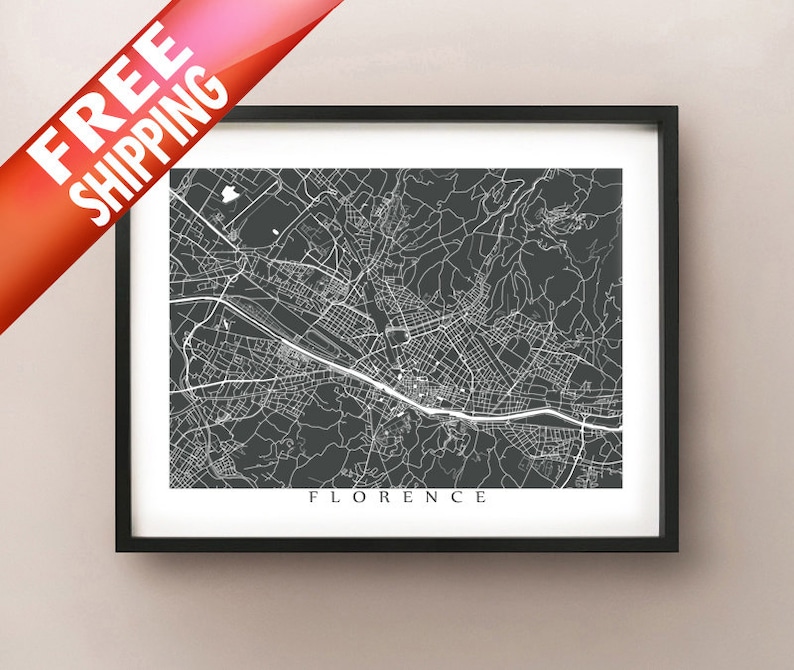 Florence Map Print | Etsy