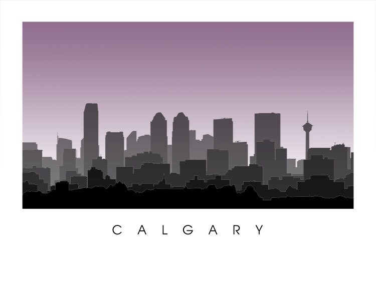 Calgary Skyline - Etsy