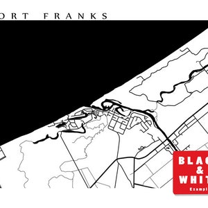 Port Franks, ON Map - Ontario Poster Art - Etsy