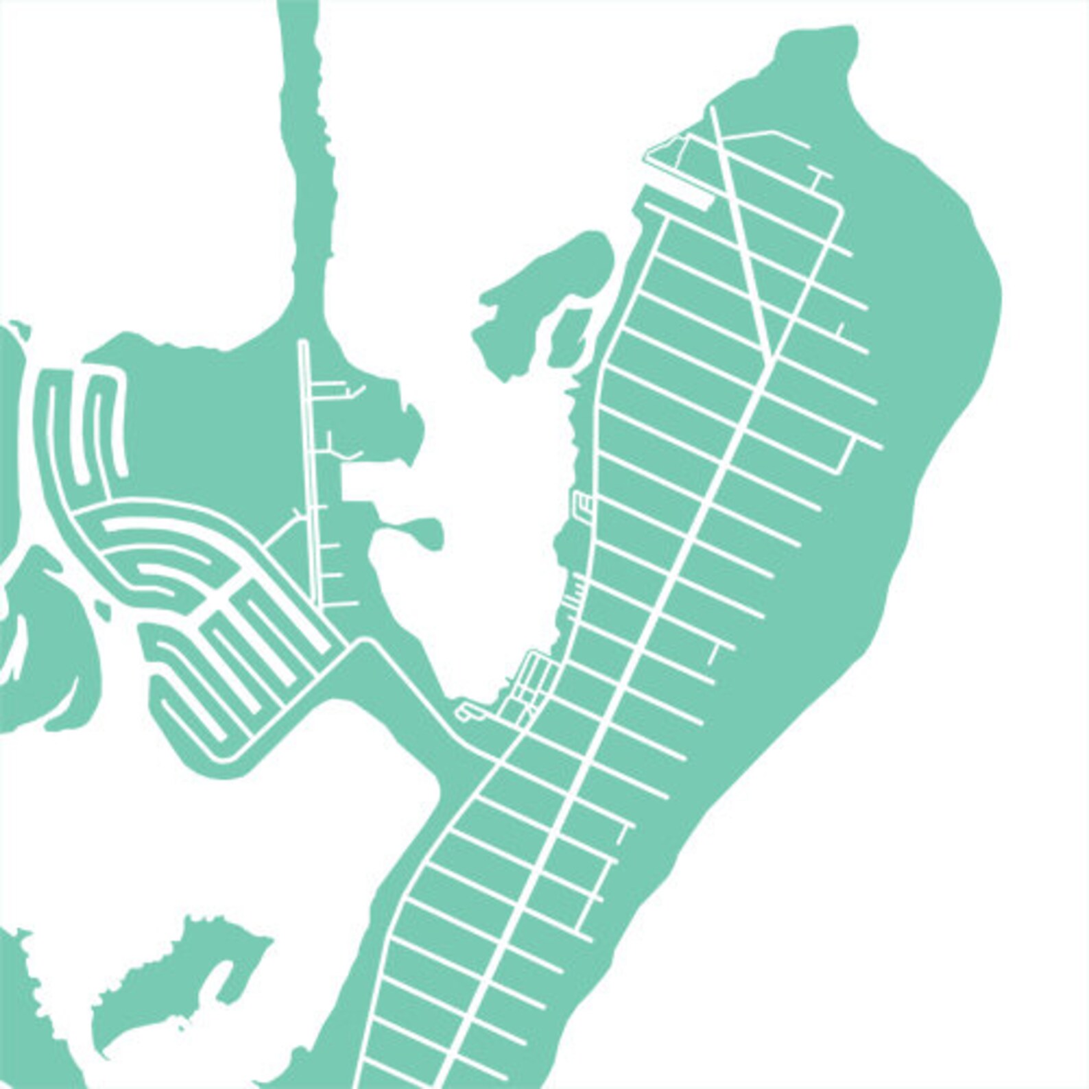 Barnegat Light, NJ Map Art - New Jersey Poster Print - Etsy