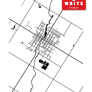 Mitchell, ON Map Print - Ontario Poster Art - Etsy