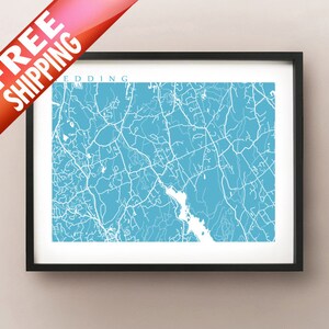 Redding, CT Map Print - Etsy