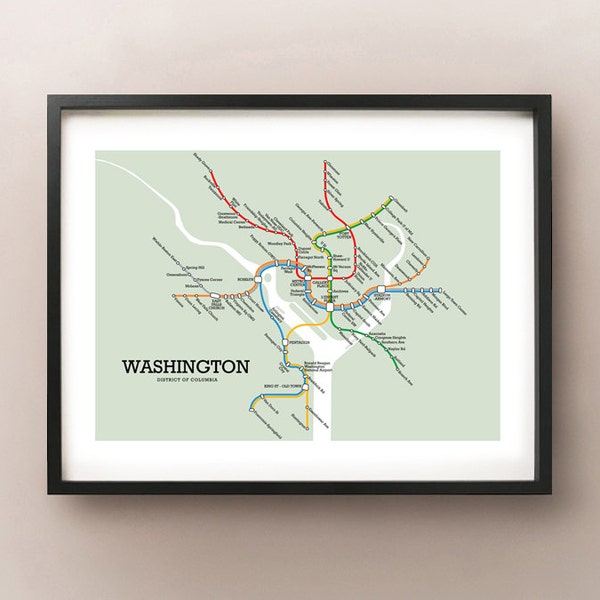 Dc Metro Art - Etsy