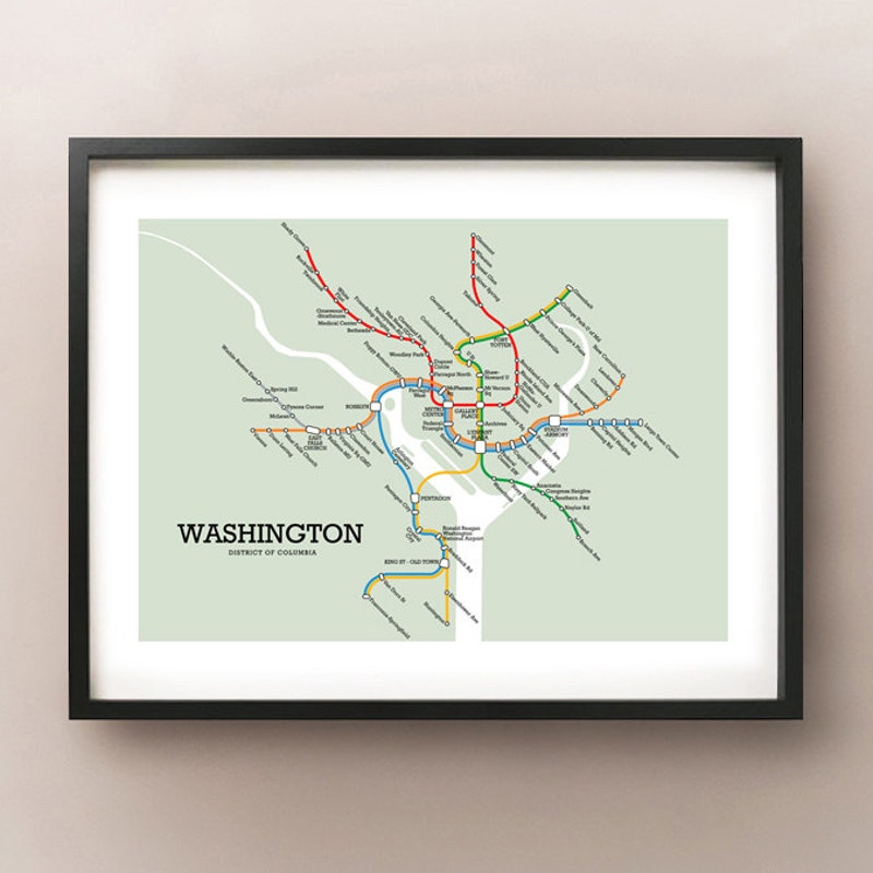 Dc Metro Art - Etsy