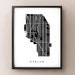 Harlem Map - Manhattan, NYC Neighborhood Art Print - Etsy