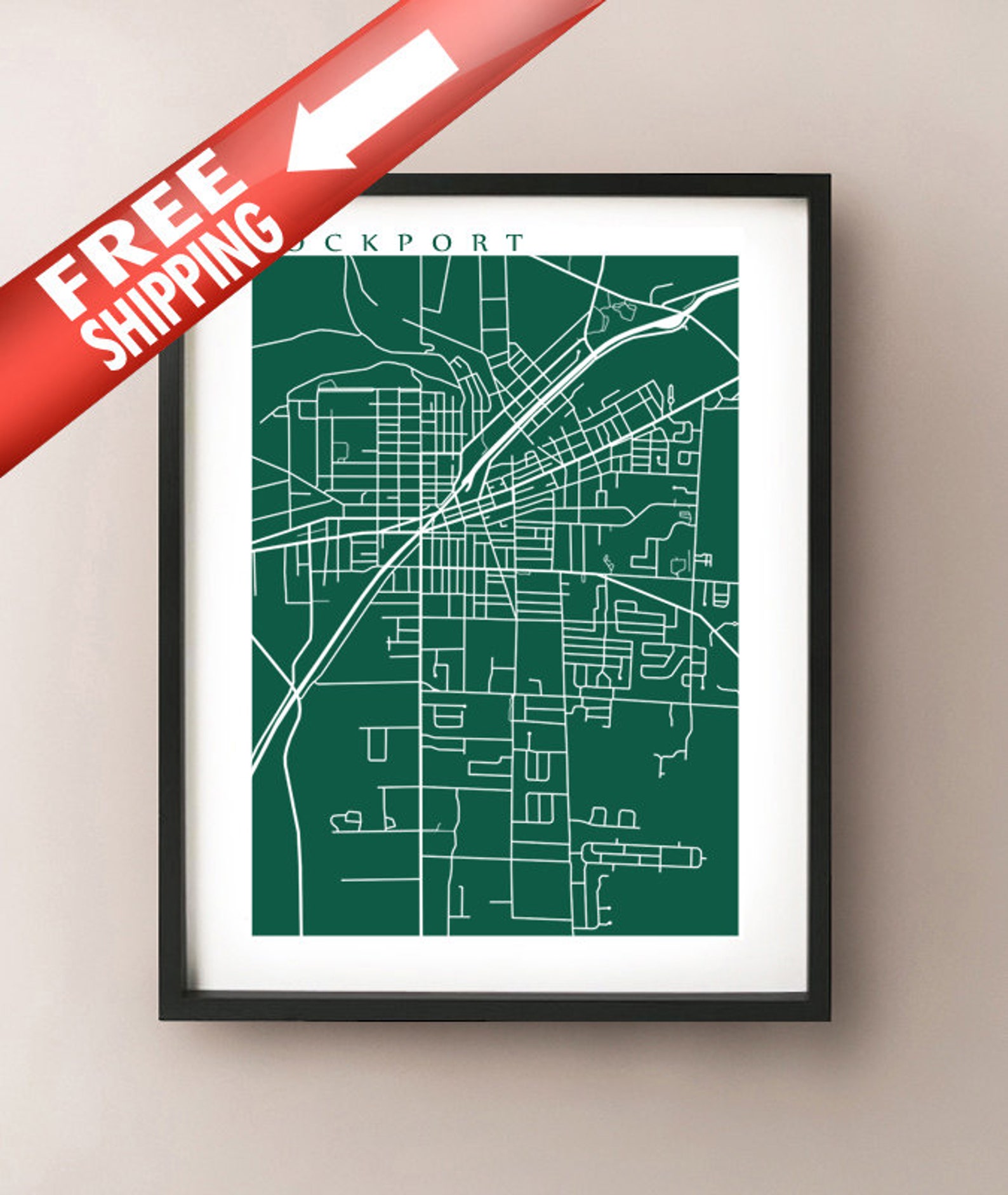 Lockport Map Print New York Poster - Etsy