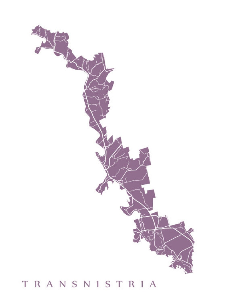 Transnistria Map Print Transdniestria Pridnestrovia - Etsy