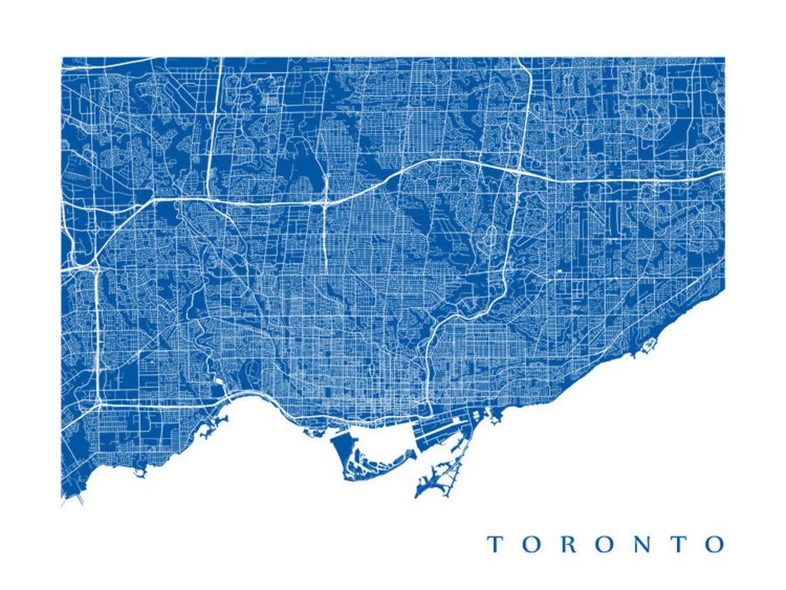 SALE Map of Toronto | Etsy