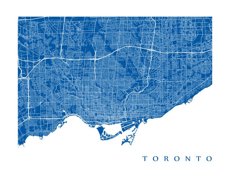 SALE Map of Toronto - Etsy