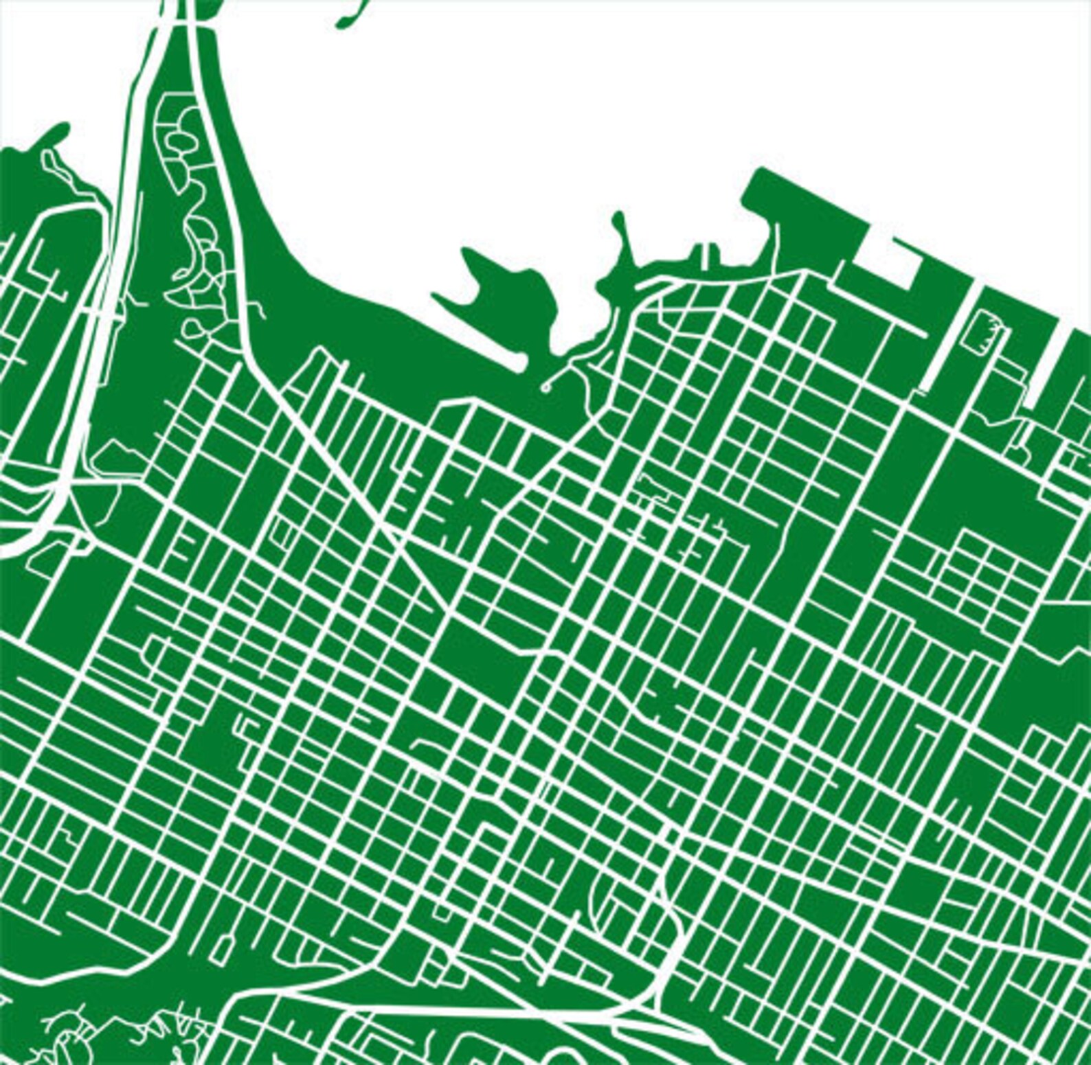 Hamilton Map Print Ontario Canada Poster - Etsy