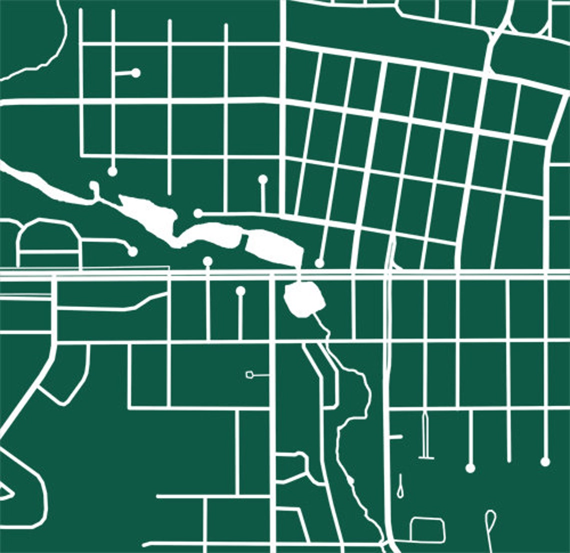 Camrose Map Print - Etsy