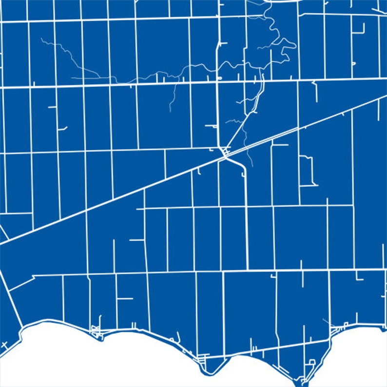 Wainfleet ON Map Canada Wall Art Niagara Region Ontario | Etsy