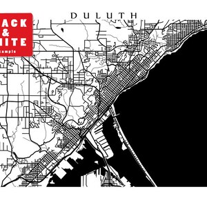 Duluth Map Print - Minnesota Poster - Etsy