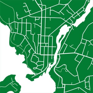 Parry Sound Map - Muskoka Ontario Poster Art - Etsy