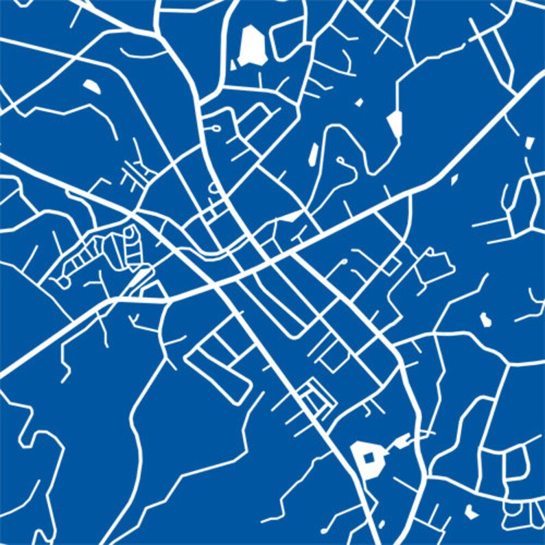 Medfield MA Map Print Massachusetts Poster | Etsy