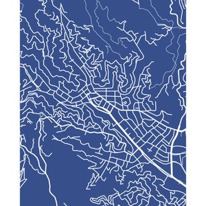 Mill Valley Map Print - California Poster - Etsy