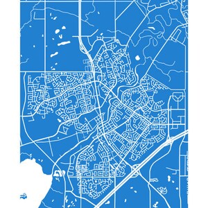 St. Albert Map Print - Alberta Poster - Modern Home Decor - Etsy