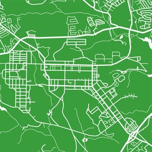 Fort Gordon Map Print - Georgia Poster - Etsy