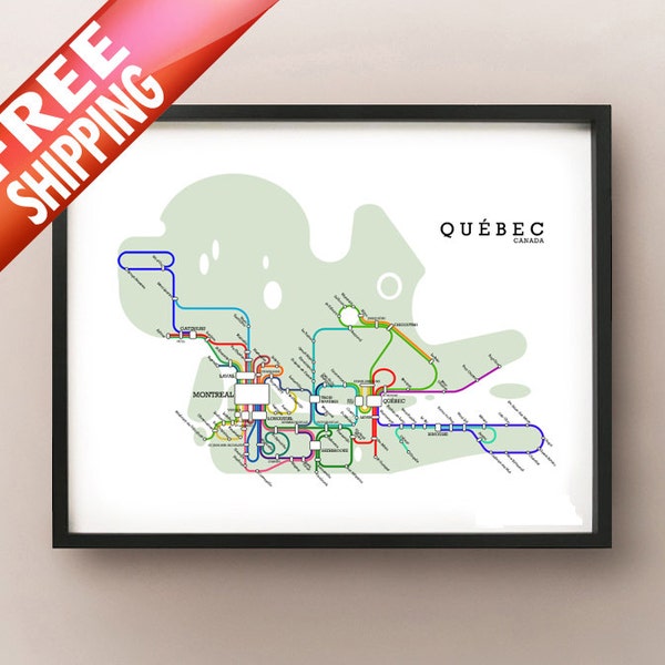 Metro Map - Etsy