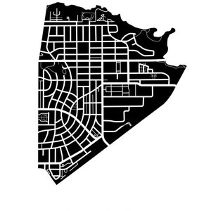 Leaside Map - Toronto Neighbourhood Art Print - Etsy