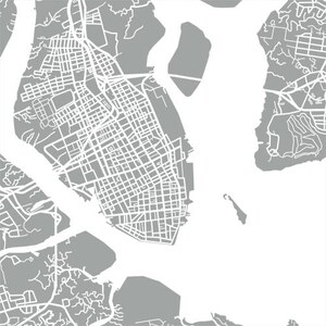 Charleston Horizontal Map Print - South Carolina Poster Art - Etsy