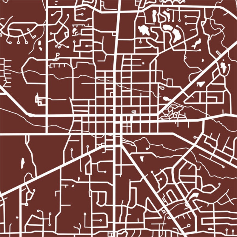 Medina OH Map Ohio Poster Print - Etsy