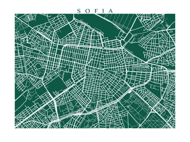 Sofia Map Print - Etsy