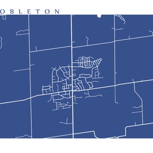 Nobleton Map - York Region, Ontario Poster Art - Etsy