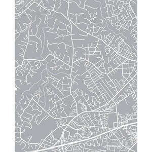 Oakton, VA Map Print - Virginia Poster - Etsy