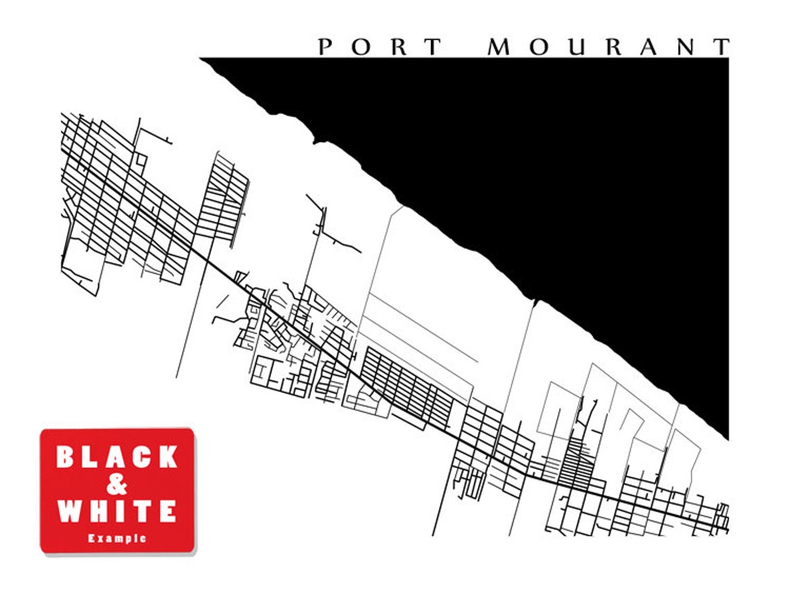 Port Mourant Guyana Map - Etsy