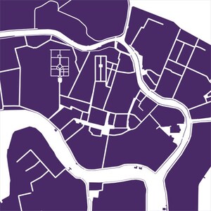 Murano Map Print - Venice Wall Art - Italy Poster - Italian Modern City ...