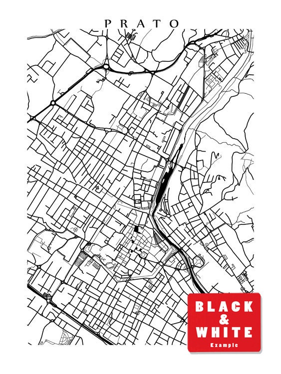 Prato Map Print - Etsy