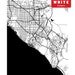 Orange County Map Art Poster Print - Choose Your Color - Anaheim ...