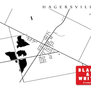 Hagersville, Ontario Map Print - Etsy