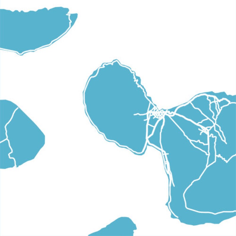 Hawaii Map Print - Etsy
