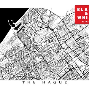 Den Haag Map - Customize Colour and Size - Netherlands Art - the Hague ...