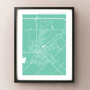 Strathroy, ON Map - Ontario Poster Art - Etsy