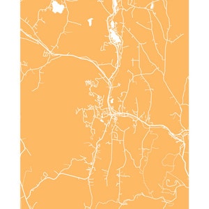 Ludlow, VT Map Print, Vermont Art Poster - Okemo Mountain - Etsy