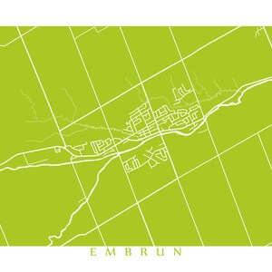 Embrun Map Print - Ontario Poster Art - Etsy