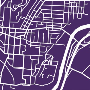 Athens Ohio Map Print - Etsy