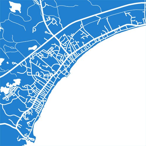 Provincetown Cape Cod Map Print FREE SHIPPING - Etsy Australia