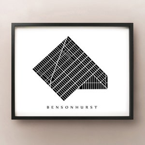 Bensonhurst, Brooklyn - New York City Neighborhood Art Print - Etsy
